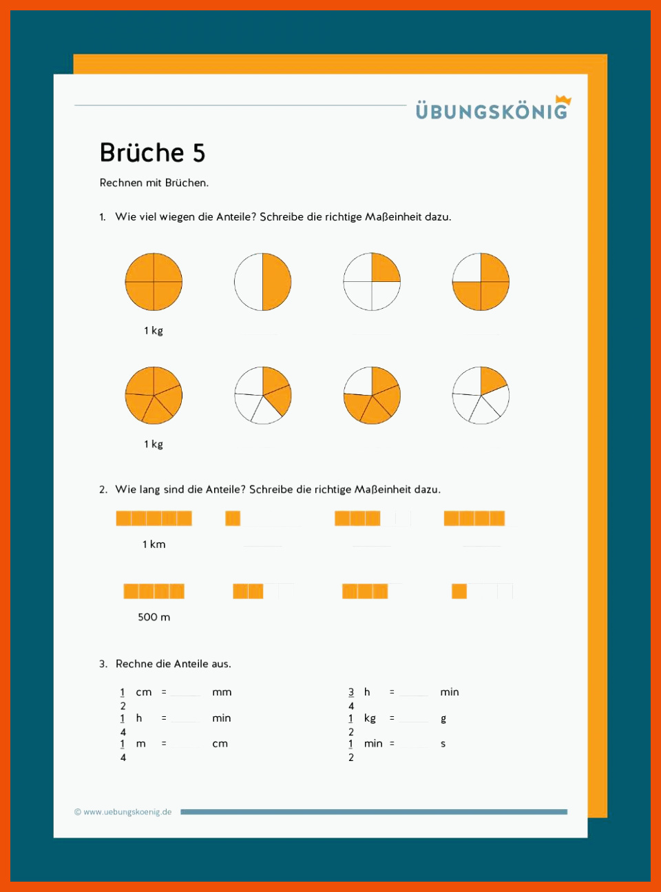 Mathe Arbeitsblatter Bruchrechnen